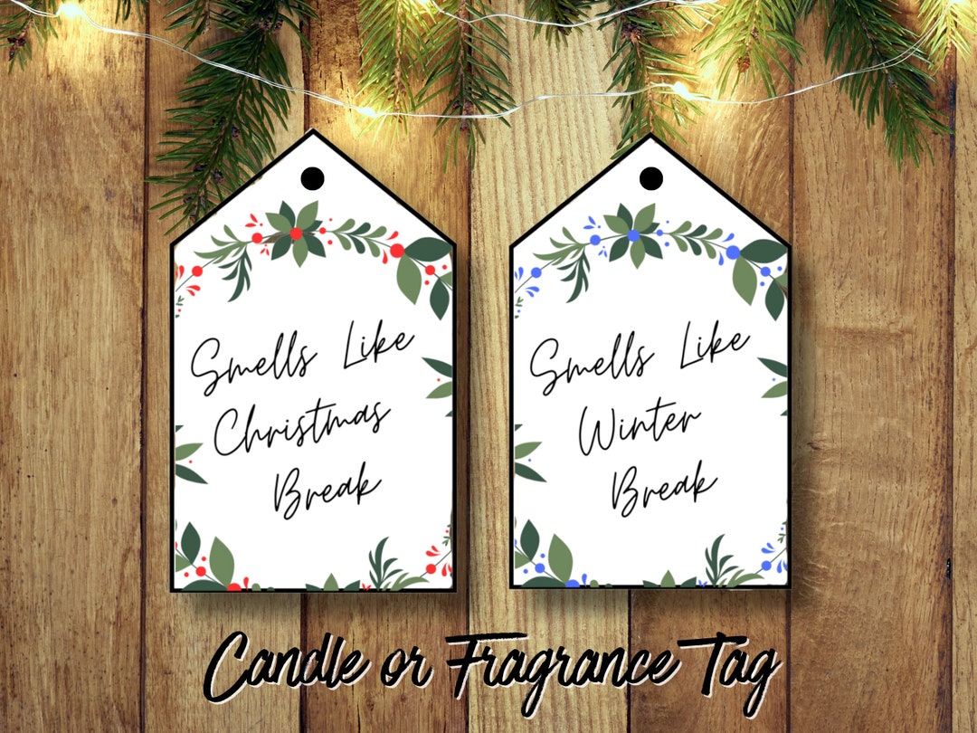 Candle Gift Tags, Teacher Christmas Gift, Printable Tag, Teacher ...