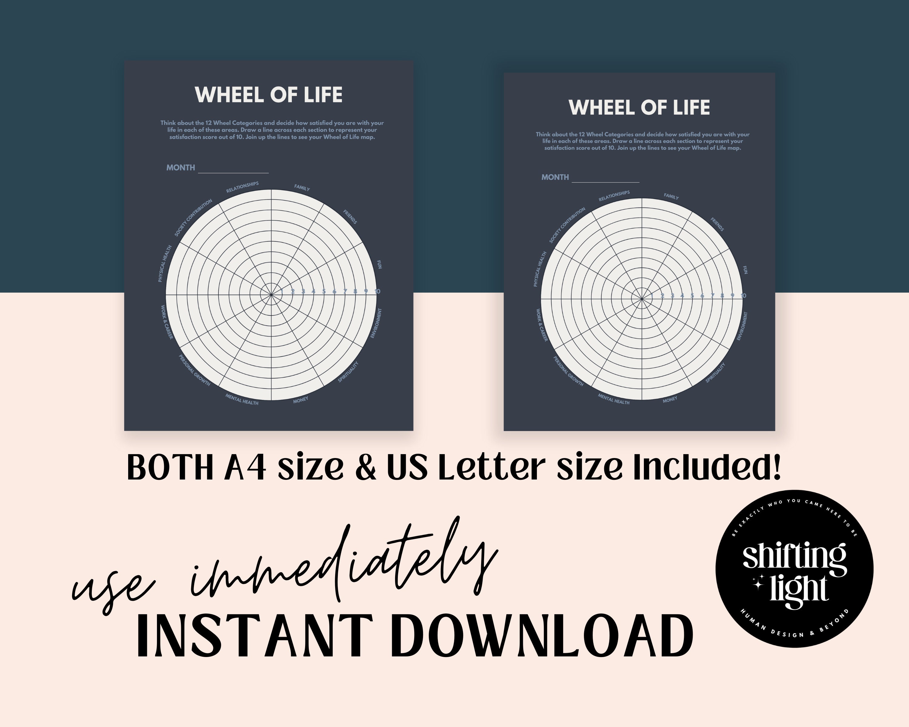 Wheel of Life Templates, Wheel of Life Printable, Wheel of Life ...