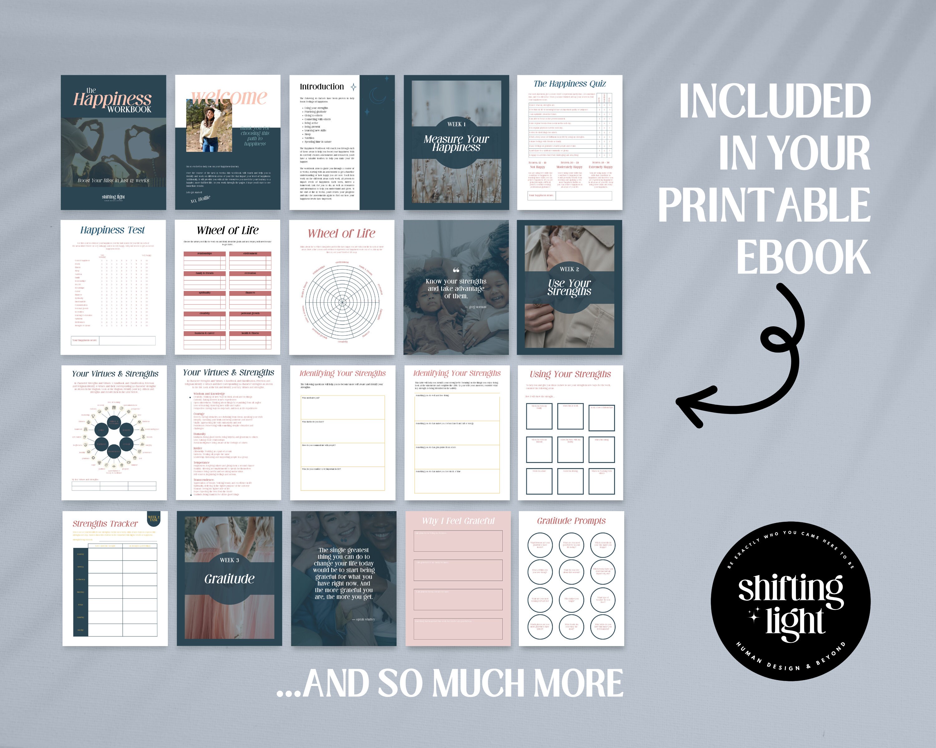 Happiness Workbook Printable, Happiness, Happiness Worksheets, Mental ...