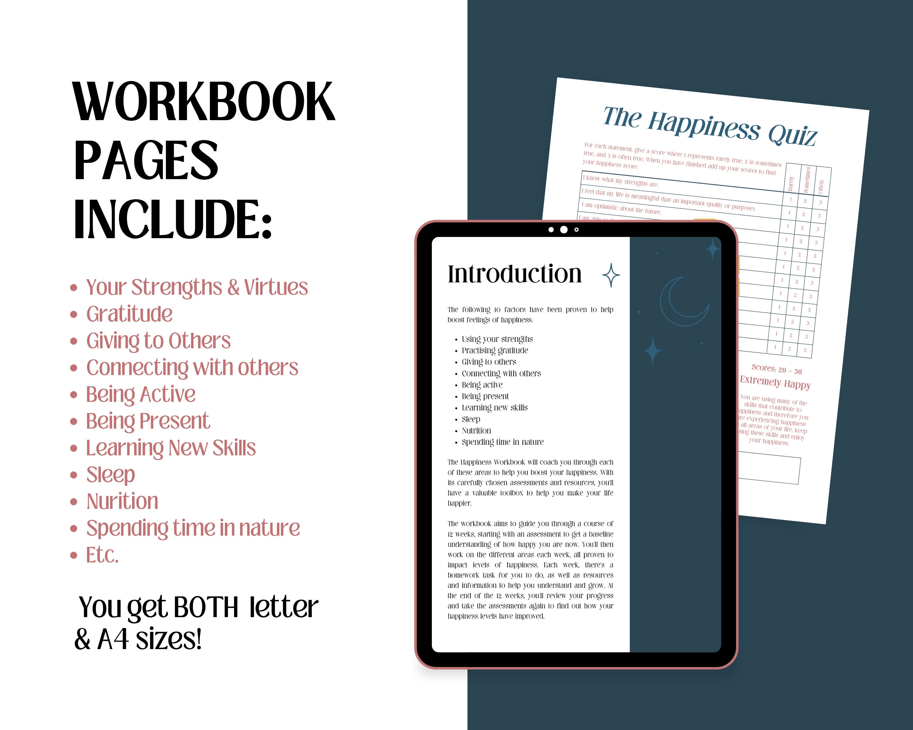 Happiness Workbook Printable, Happiness, Happiness Worksheets, Mental ...