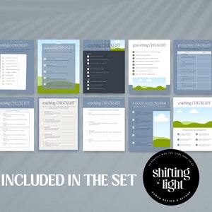 Coaching Checklist Template Bundle, Coaching Templates, Life Coaching ...