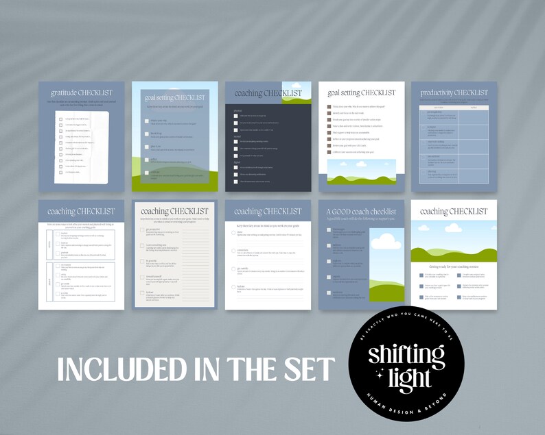 Coaching Checklist Template Bundle, Coaching Templates, Life Coaching ...
