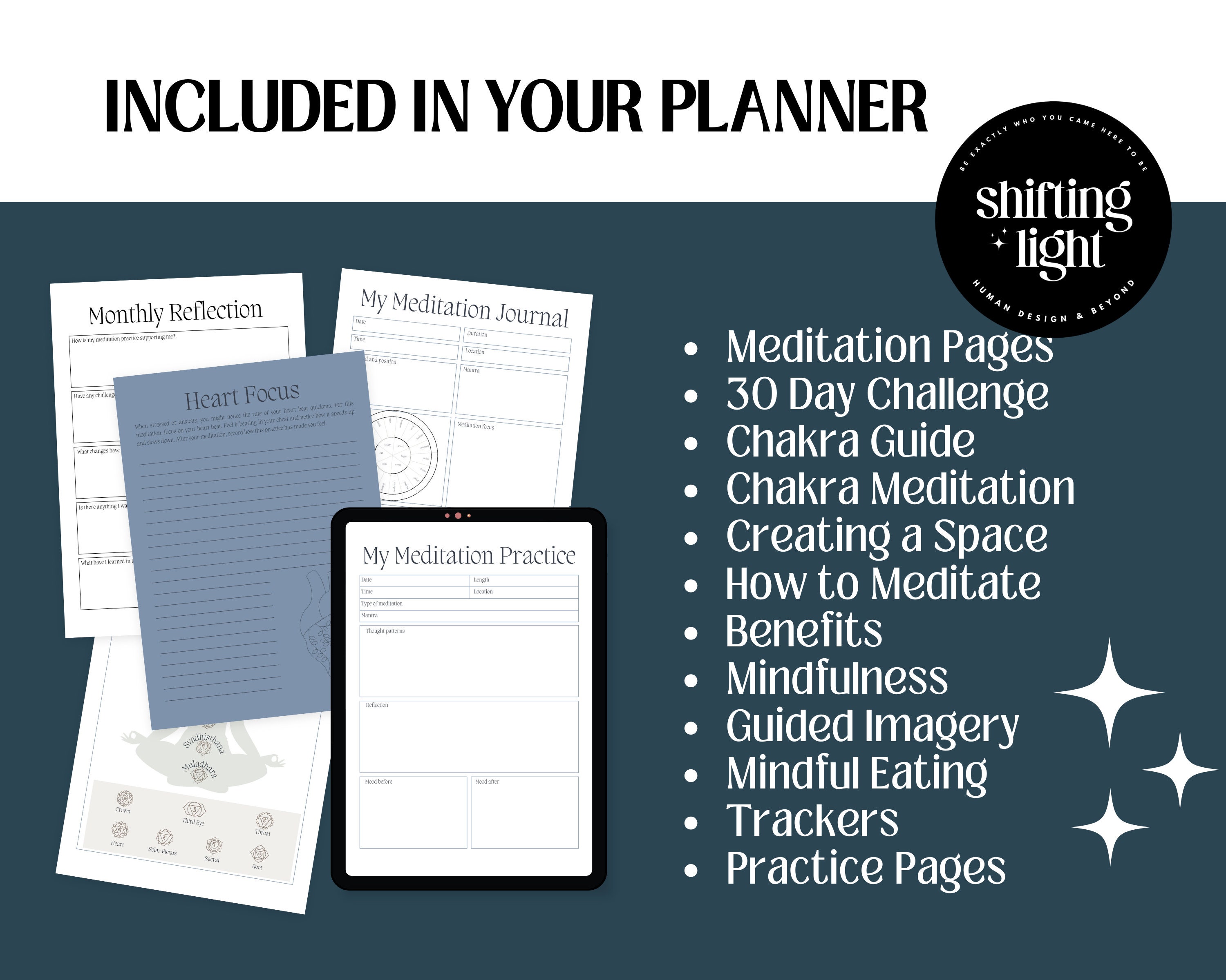 Meditation Journal Template, Meditation Journal Canva Templates ...
