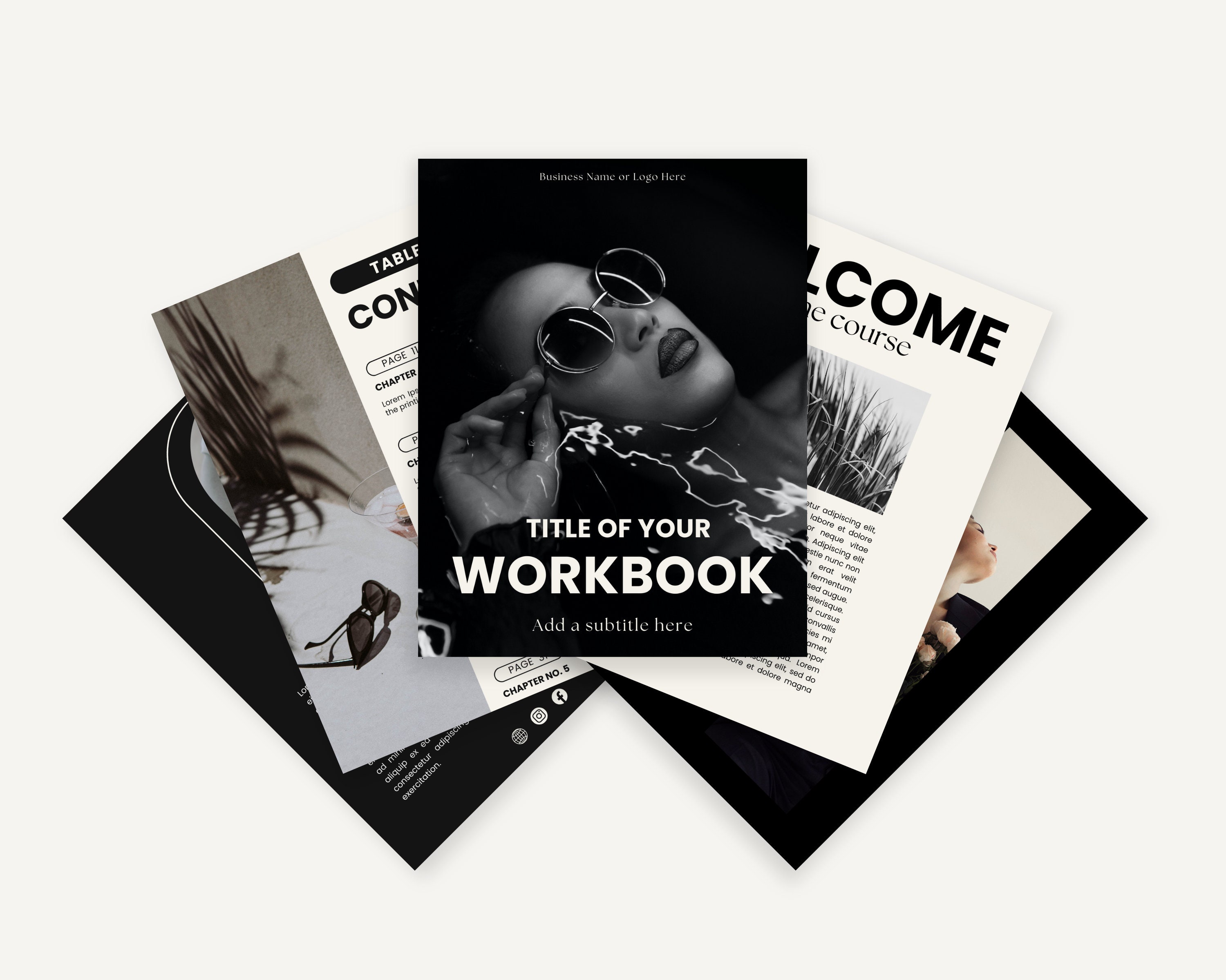 MRR Modern Aesthetic Workbook With Photos, Ebook Template, Workbook ...