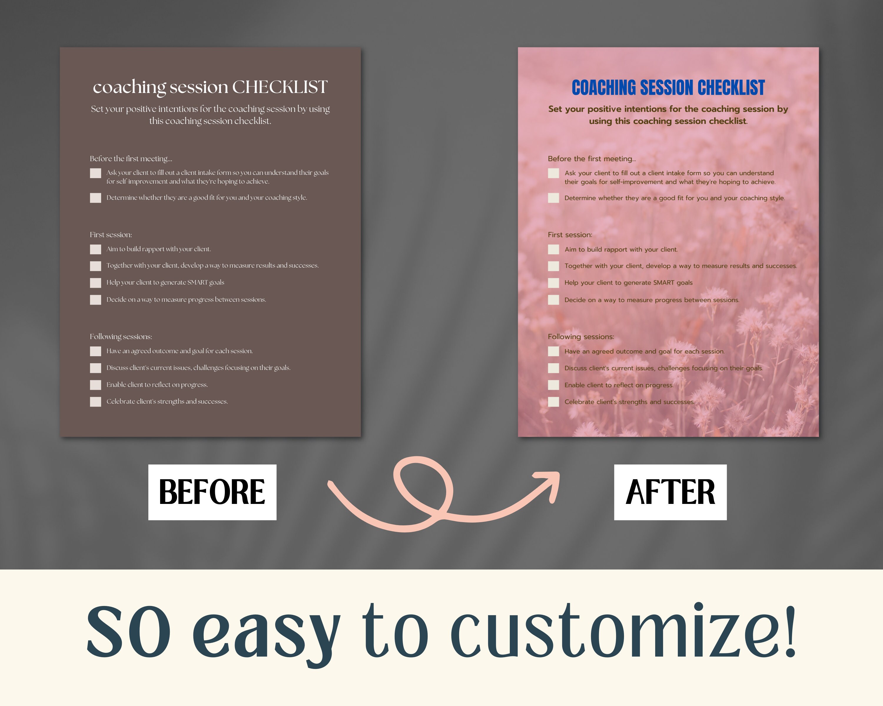 Coaching Worksheet Canva Templates, Done-for-you, Life Coaching ...