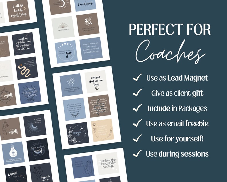 Affirmation Card Templates, Canva Templates, Positive Affirmation Cards ...