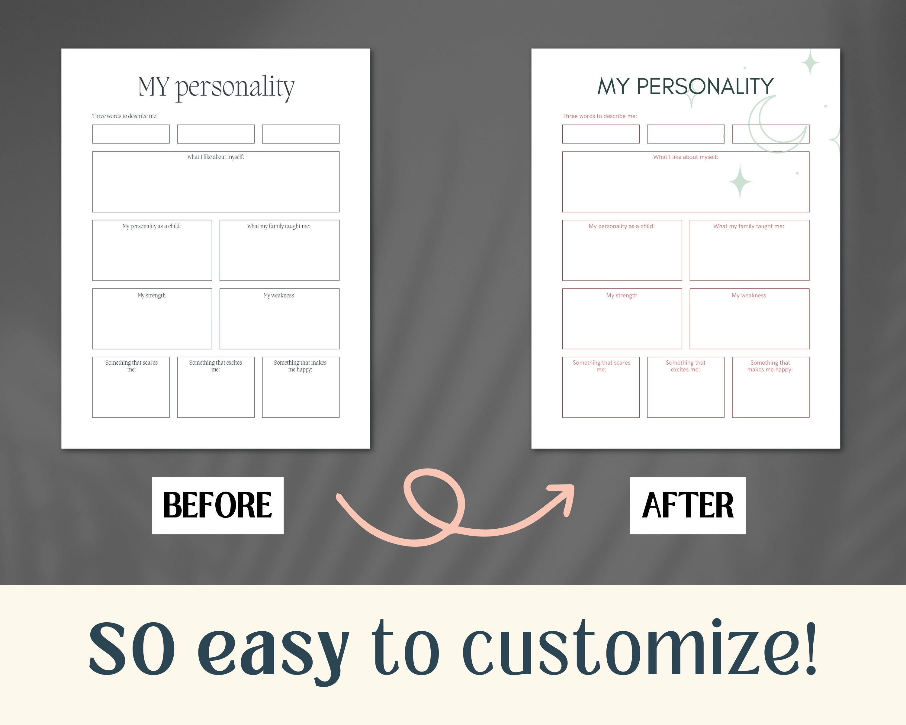 Core Values Workbook Canva Template: Life Coaching Tools (digital ...
