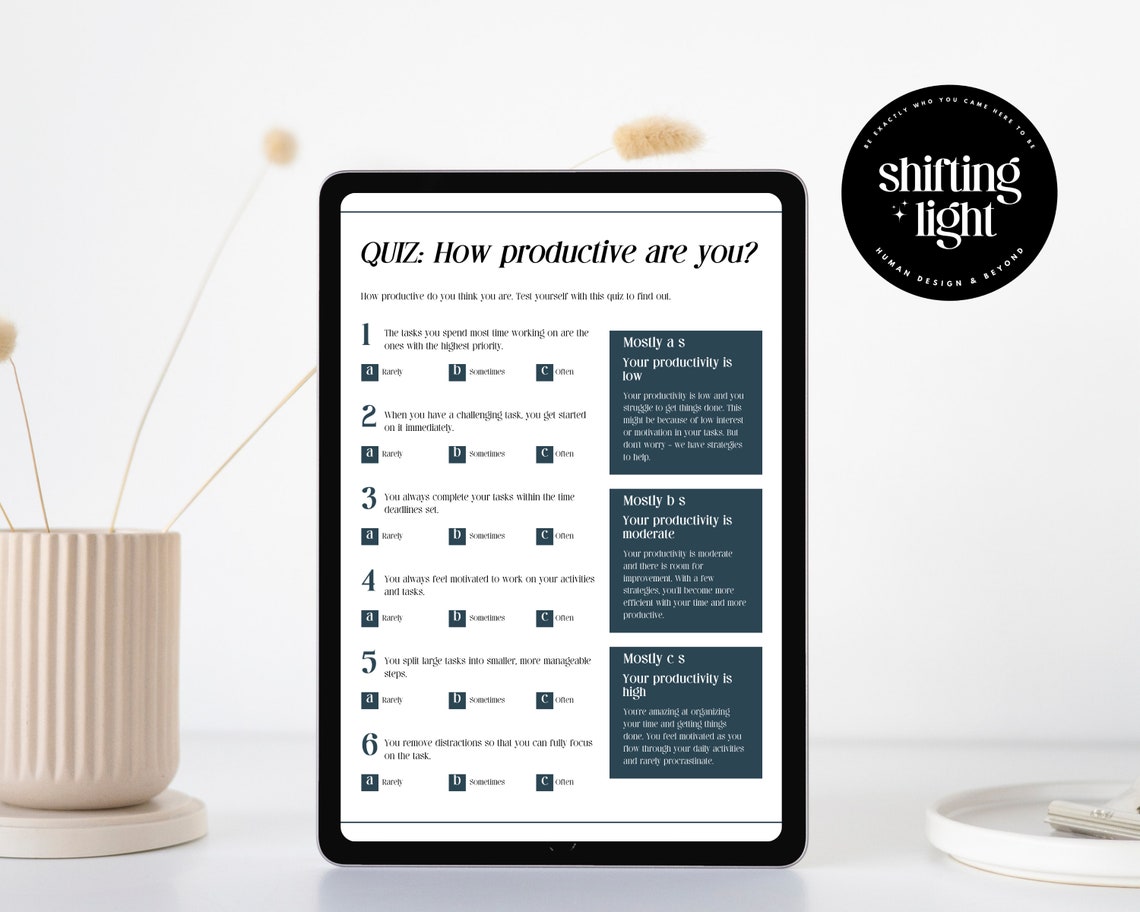 Productivity Planner Printable, Printable Planner, Productivity Journal ...