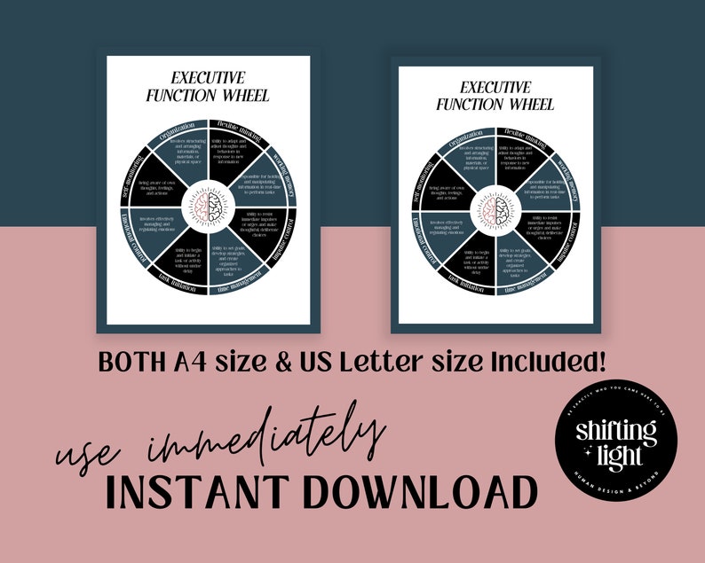 Executive Functions Workbook Printable Executive Functions Workbook