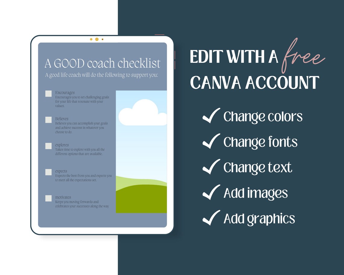 Coaching Checklist Template Bundle, Coaching Templates, Life Coaching ...