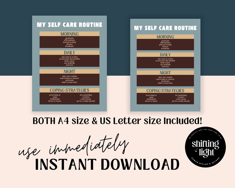 Self Care Cards Canva Template Self Care Worksheet Therapy Tools ...