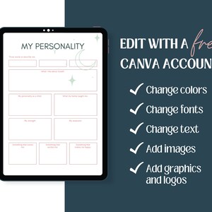 Core Values Workbook Canva Template: Life Coaching Tools (digital ...