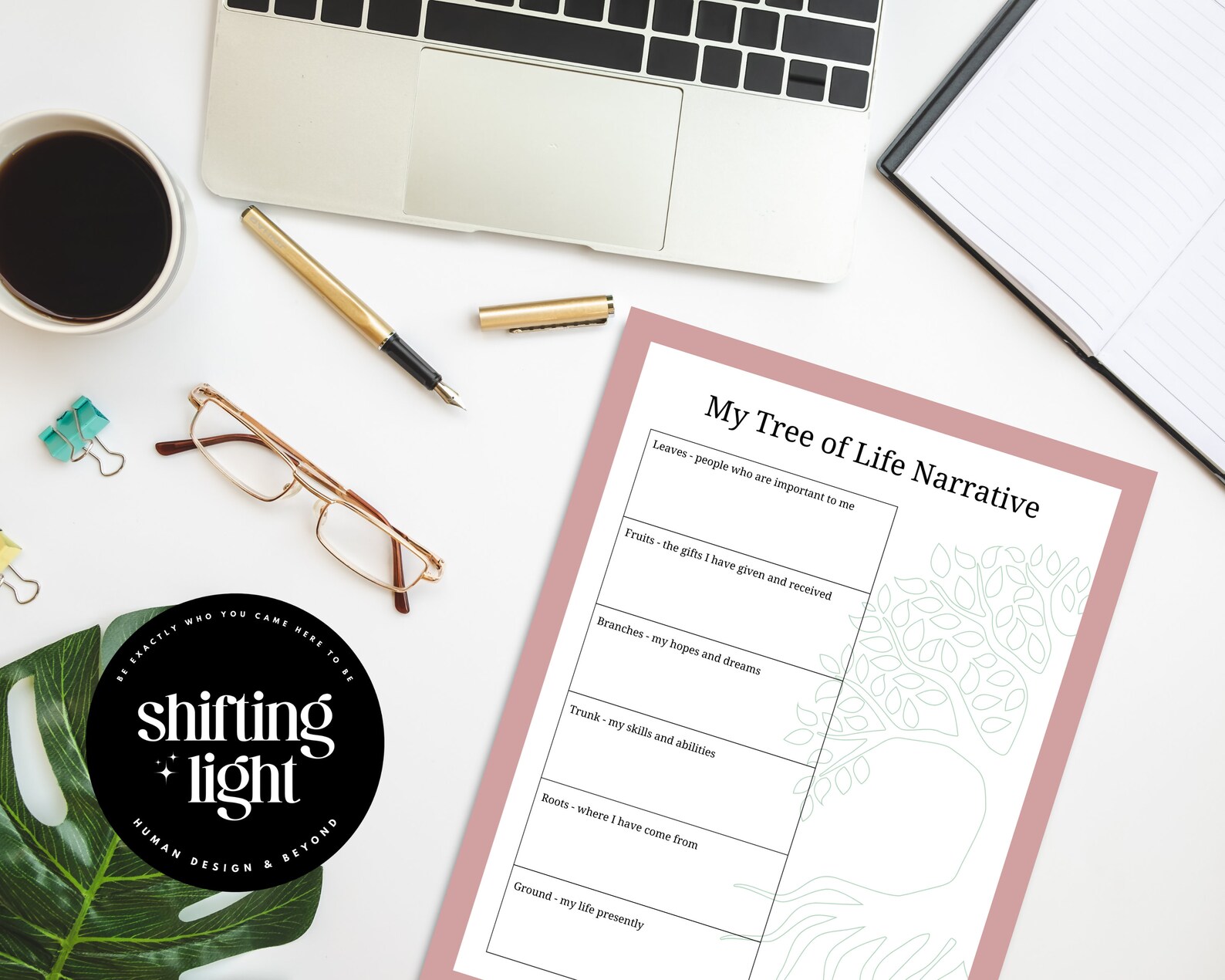 Tree of Life Narrative Therapy Workbook: Self-discovery PDF (printable ...