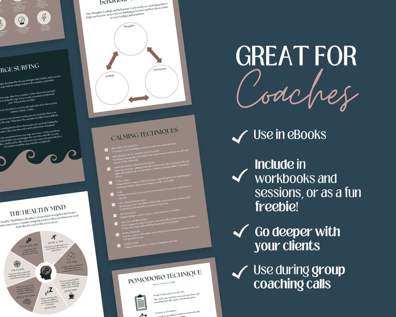 Coaching Worksheets Bundle: 37 Canva Templates for Life Coaching ...