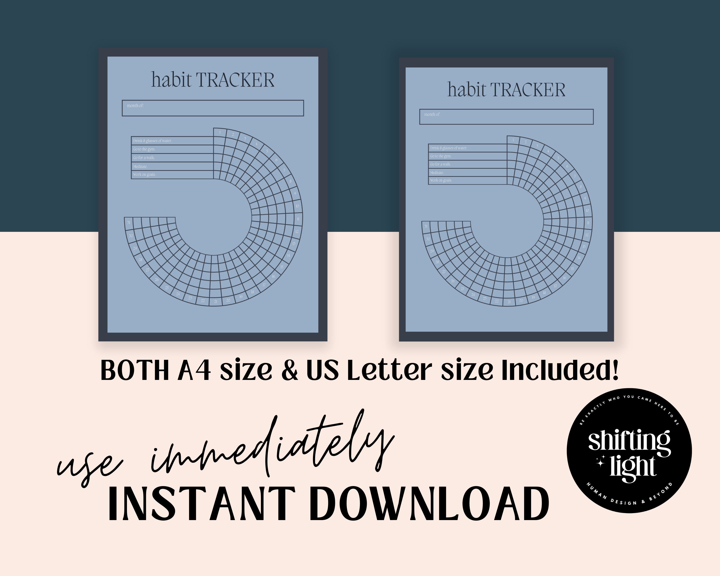 Tracker Template Bundle, Habit Tracker Printable, Sleep Tracker, Mood ...