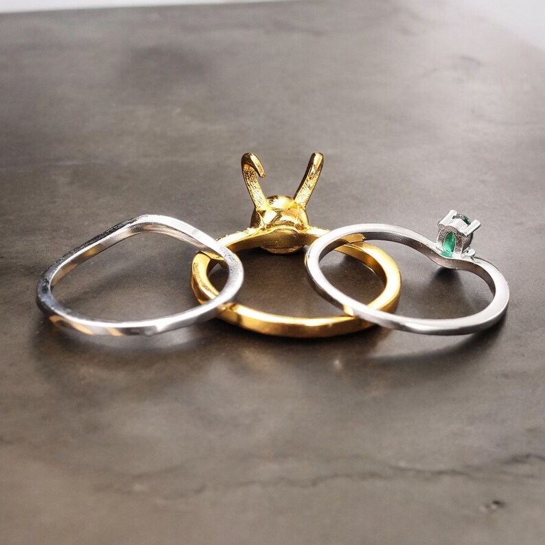 Loki-inspired Ring Set Thor's Superhero Green Crystal Crown and Helmet ...