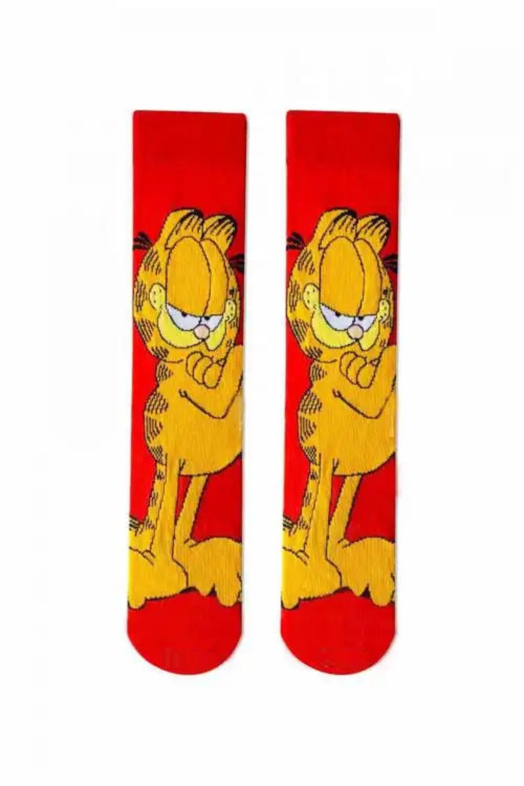 Garfield Patterned Cartoon Hero Colored Scented Socks Unisex - Etsy