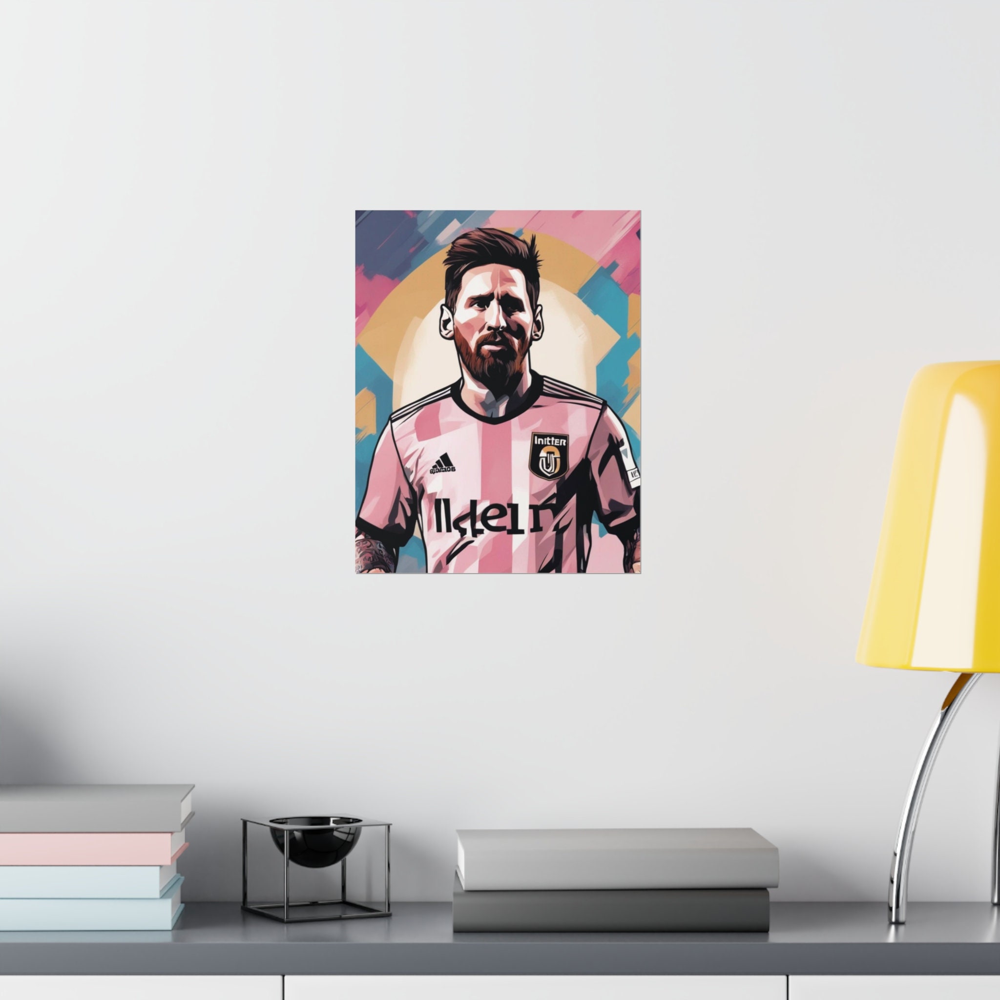 Lionel Messi Inter Miami Soccer Poster USA Soccer Wall Decor - Etsy