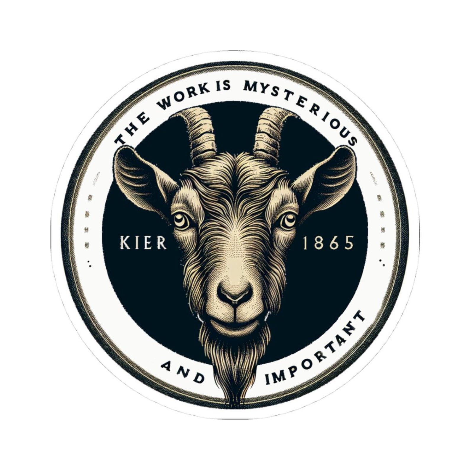 Severance Vintage Lumon Industries Goat Design Kiss-cut Stickers ...