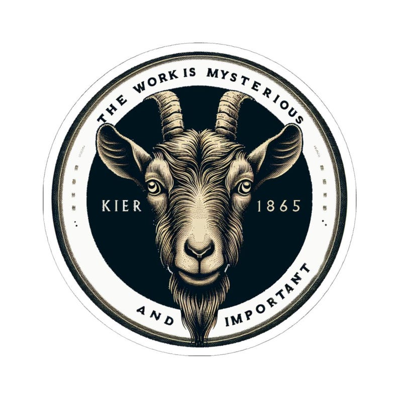 Severance Vintage Lumon Industries Goat Design Kiss-cut Stickers ...