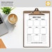 Blank Weekly Schedule, Blank Goal Setting, Undated Weekly Schedule ...