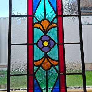 Victorian Style Leadlight Stained Glass Panel - Etsy