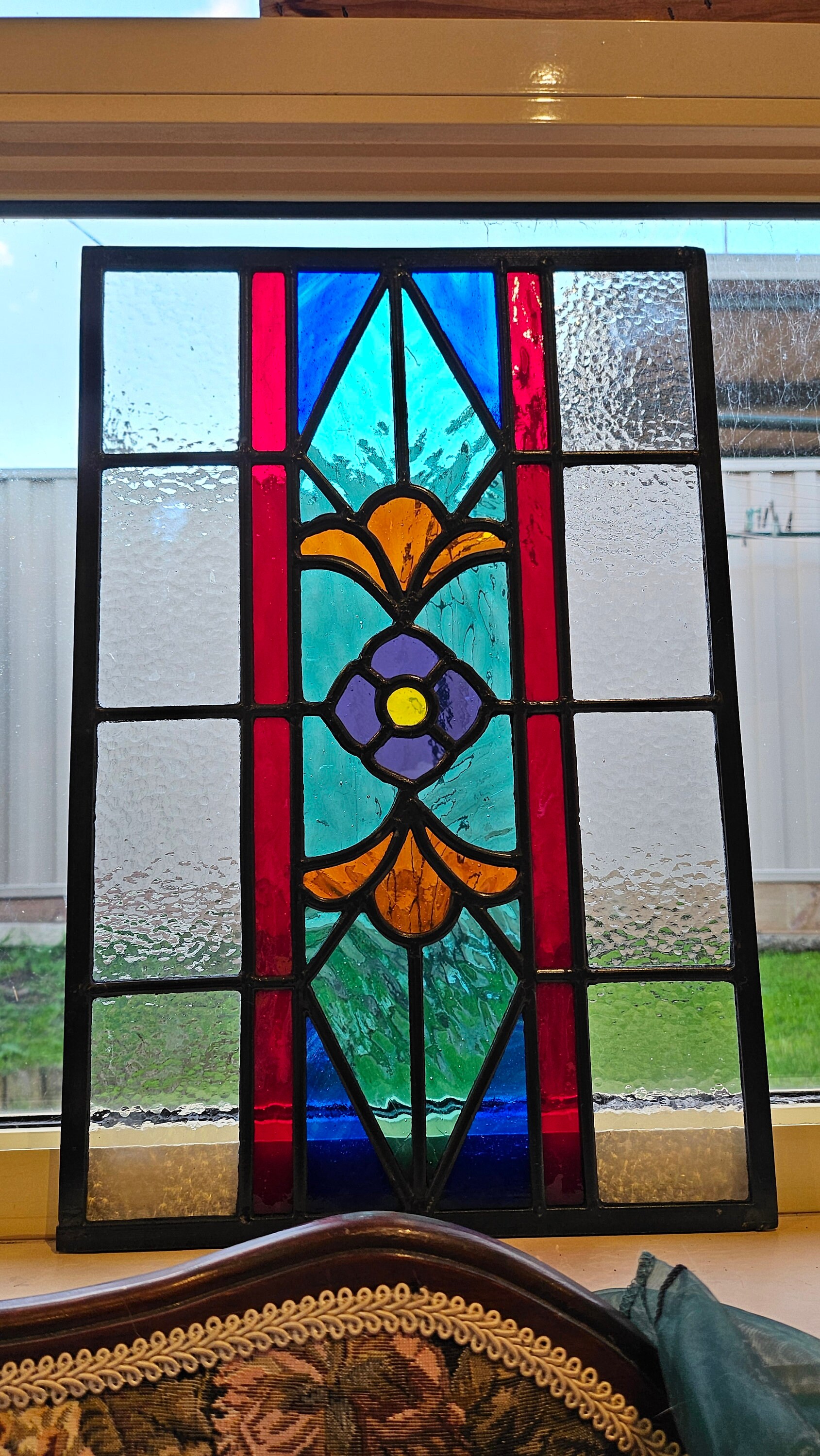 Victorian Style Leadlight Stained Glass Panel - Etsy