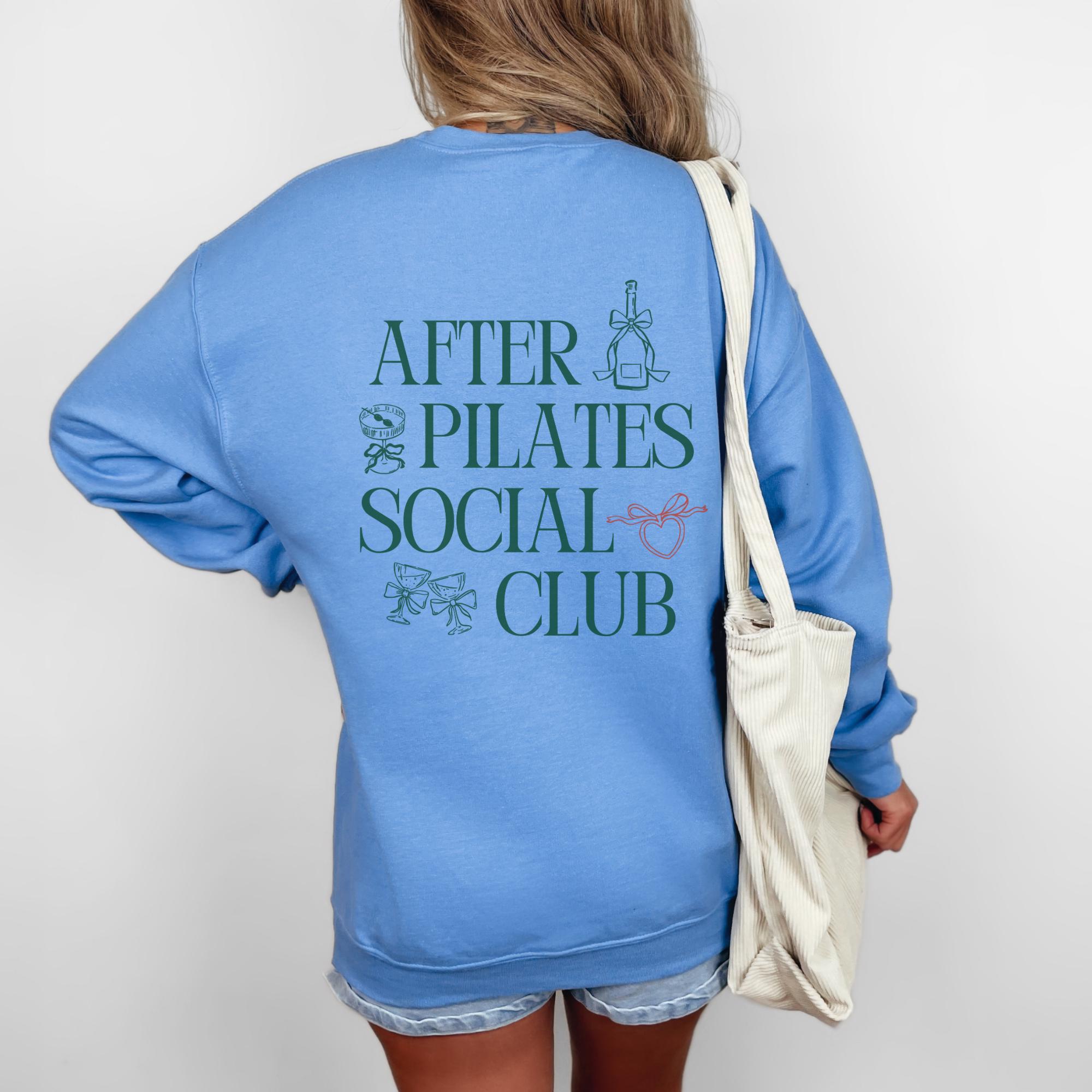 Pilates Sweatshirt Social Club Trendy Fitness Crewneck for Her Pullover ...