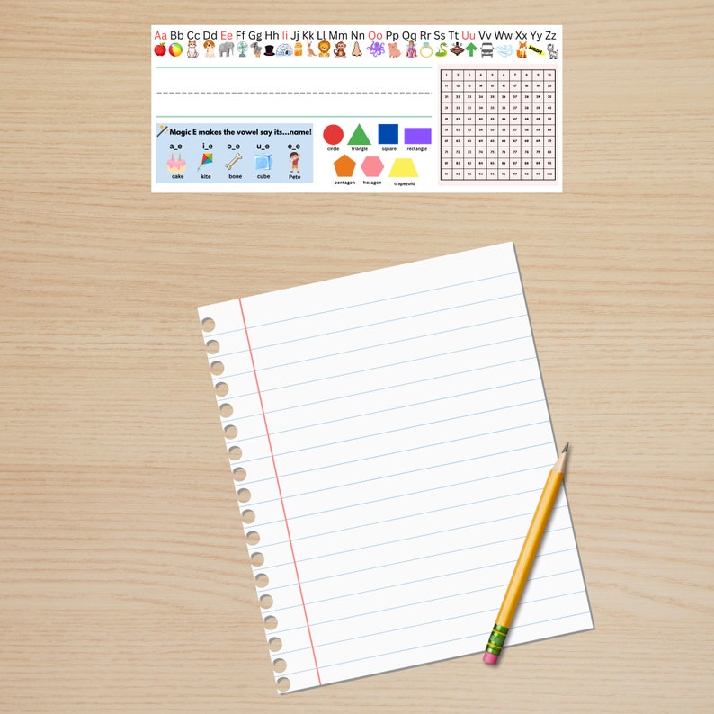 Printable Name Plates for Student Desks (magic E, Hundreds Chart ...