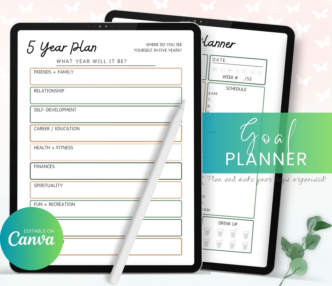 Ultimate Goal Planner Editable Templates Goal Canva - Etsy