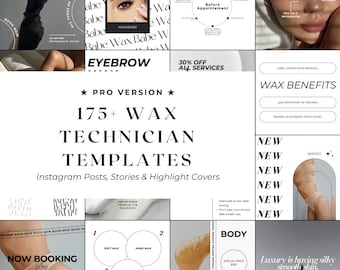 50 Wax Templates Instagram Posts | Waxing Social Media Templates | Body ...