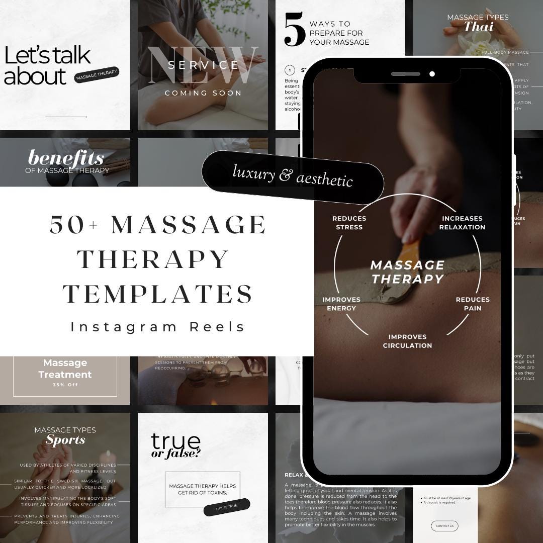 50+ Luxury Massage Therapy Instagram Reels | Massage Therapist Videos ...