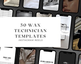 50 Wax Templates Instagram Posts Waxing Social Media Templates Body ...