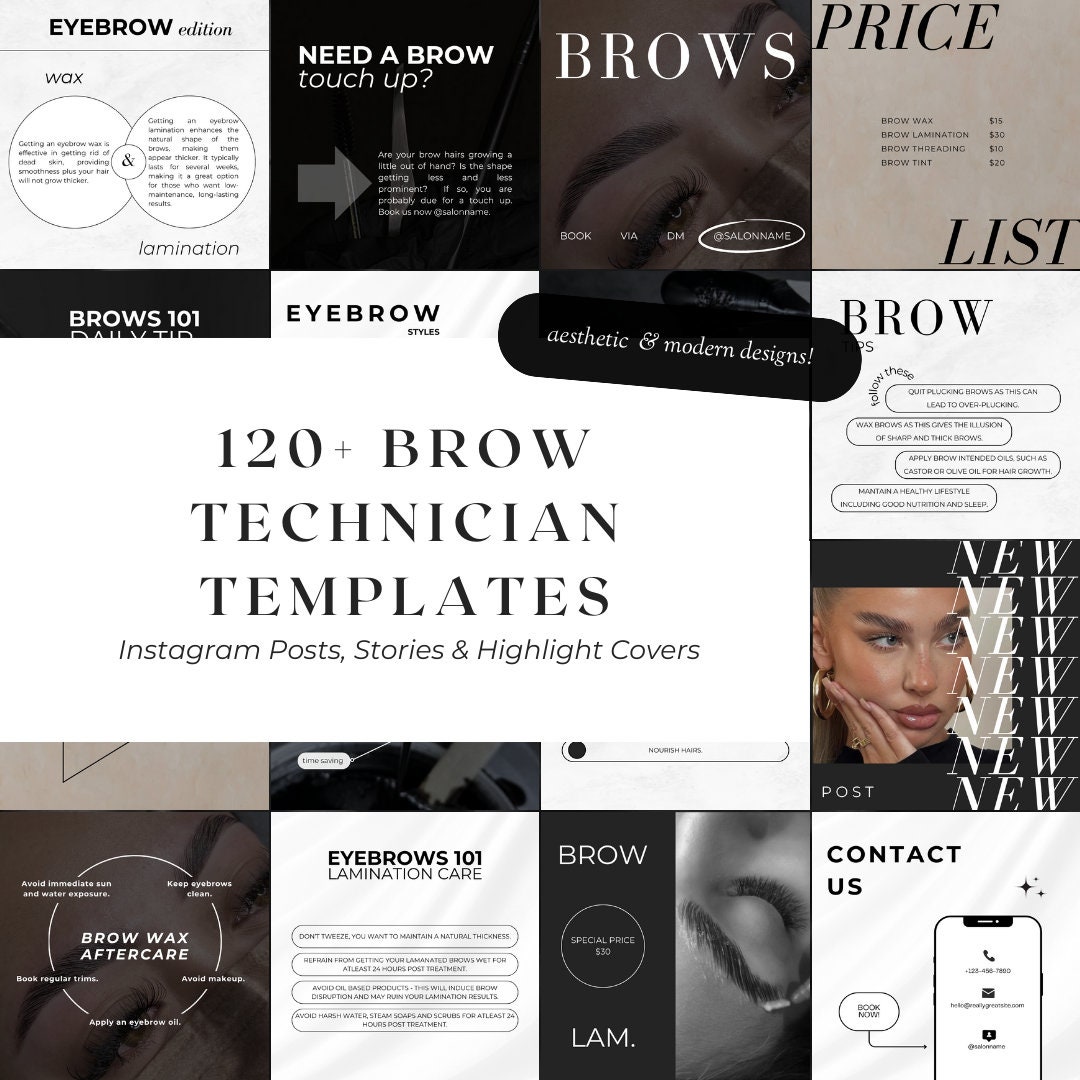 120+ Brow Tech Instagram Posts | Brow Lamination Posts | Brow Wax ...