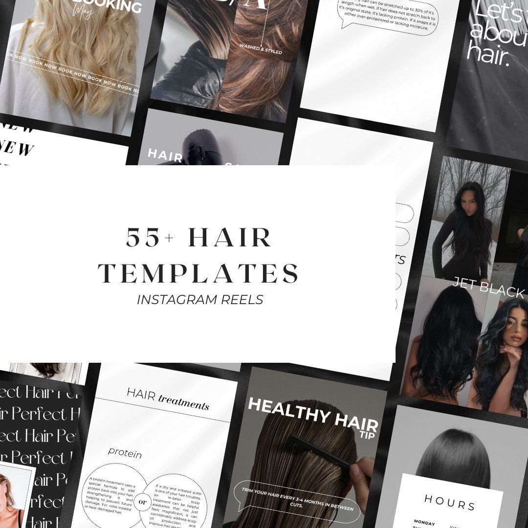 55+ Luxury Hair Templates | Hairstylist Video Templates | Hairdresser ...