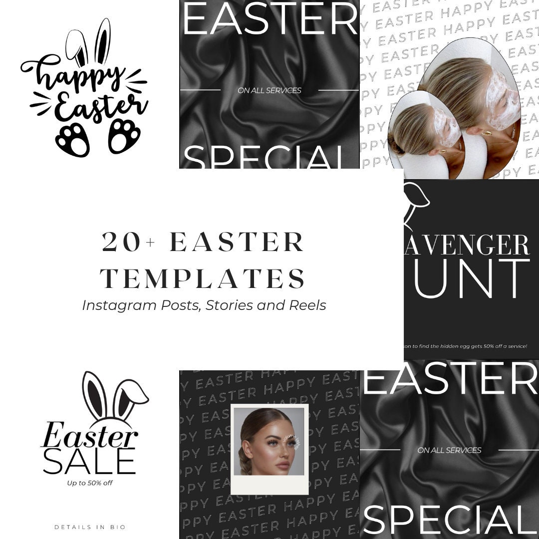 20+ Easter Template Instagram | Easter Post | Lash Hair Makeup Skincare ...