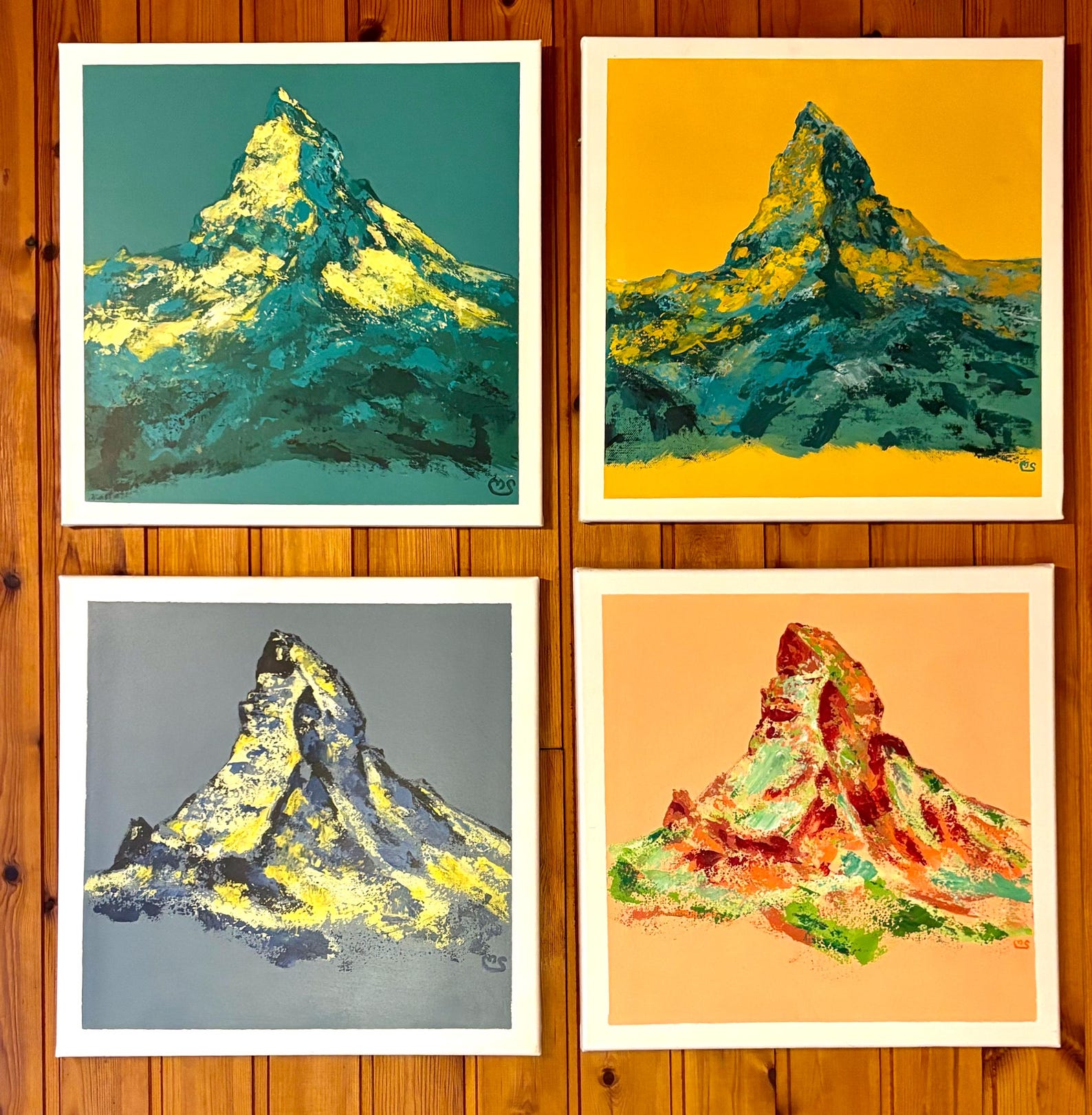 The Matterhorn / Le Cervin 40x40cm - Etsy