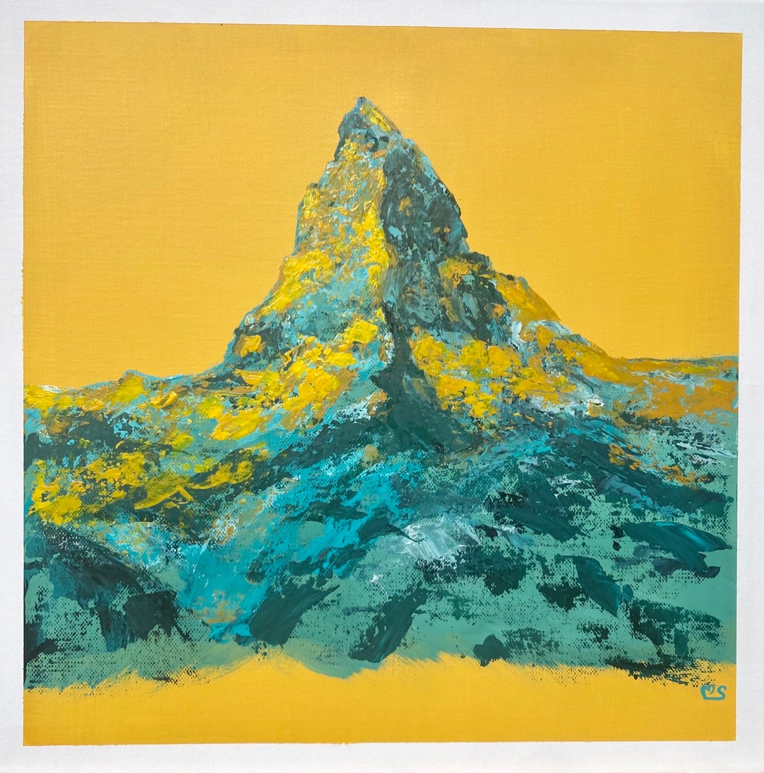 The Matterhorn/le Cervin 40x40cm - Etsy