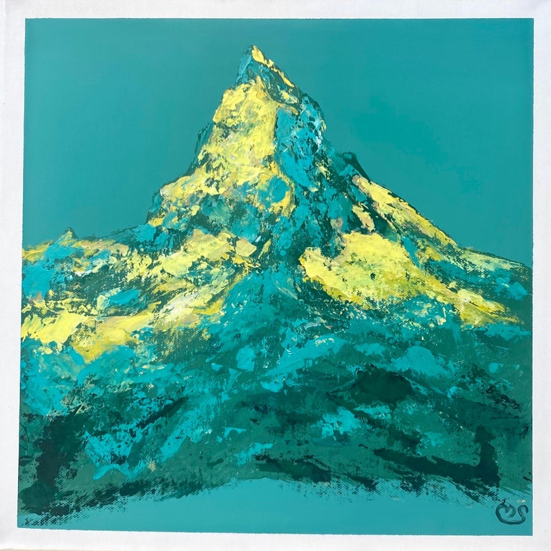 The Matterhorn / Le Cervin 40x40cm - Etsy