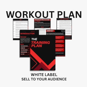 Workout Plan PDF White Label Training Plan, Push Pull Legs Training ...