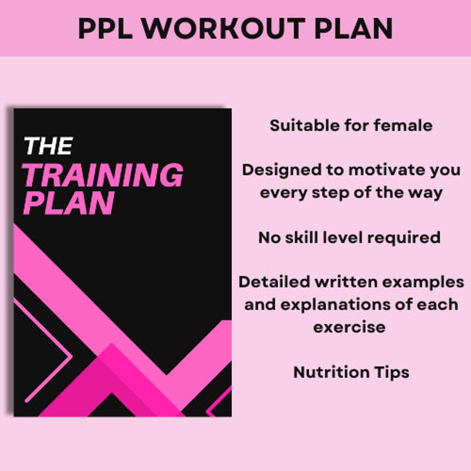 Women's Workout Plan PDF, Push Pull Legs Glutes Workout Plan, Glute ...