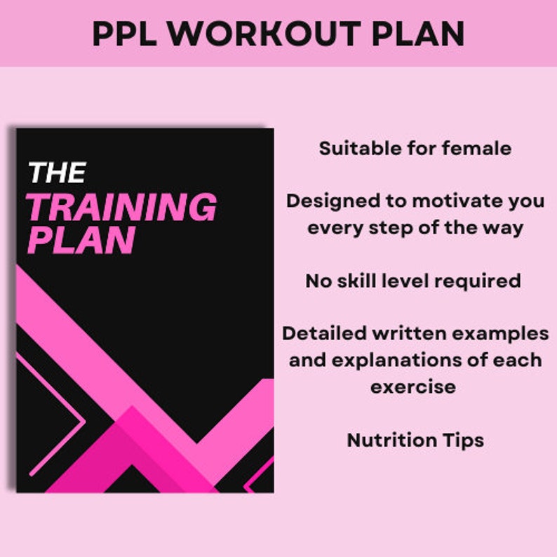 Women's Workout Plan PDF, Push Pull Legs Glutes Workout Plan, Glute ...