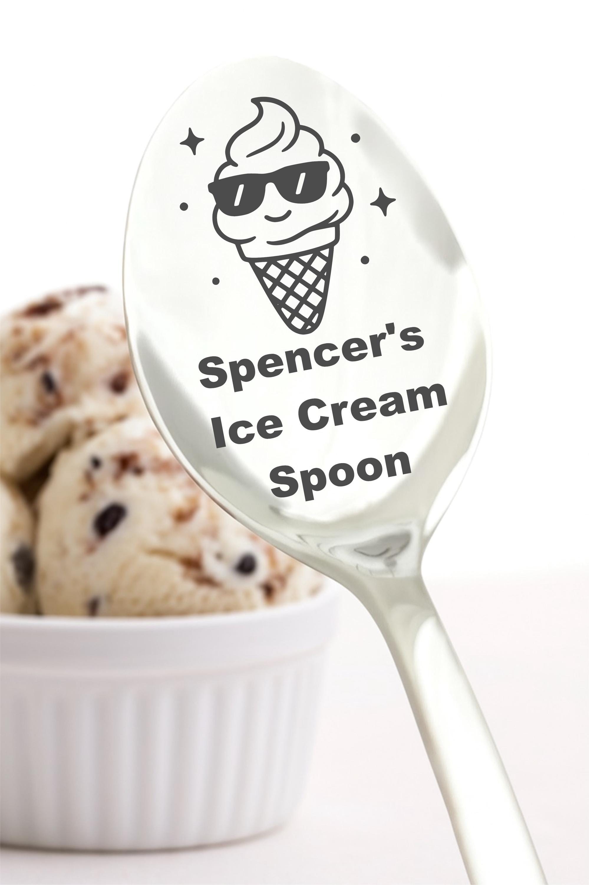 Engraved Ice Cream Spoon - Personalized Gift for Dessert Lovers - Etsy