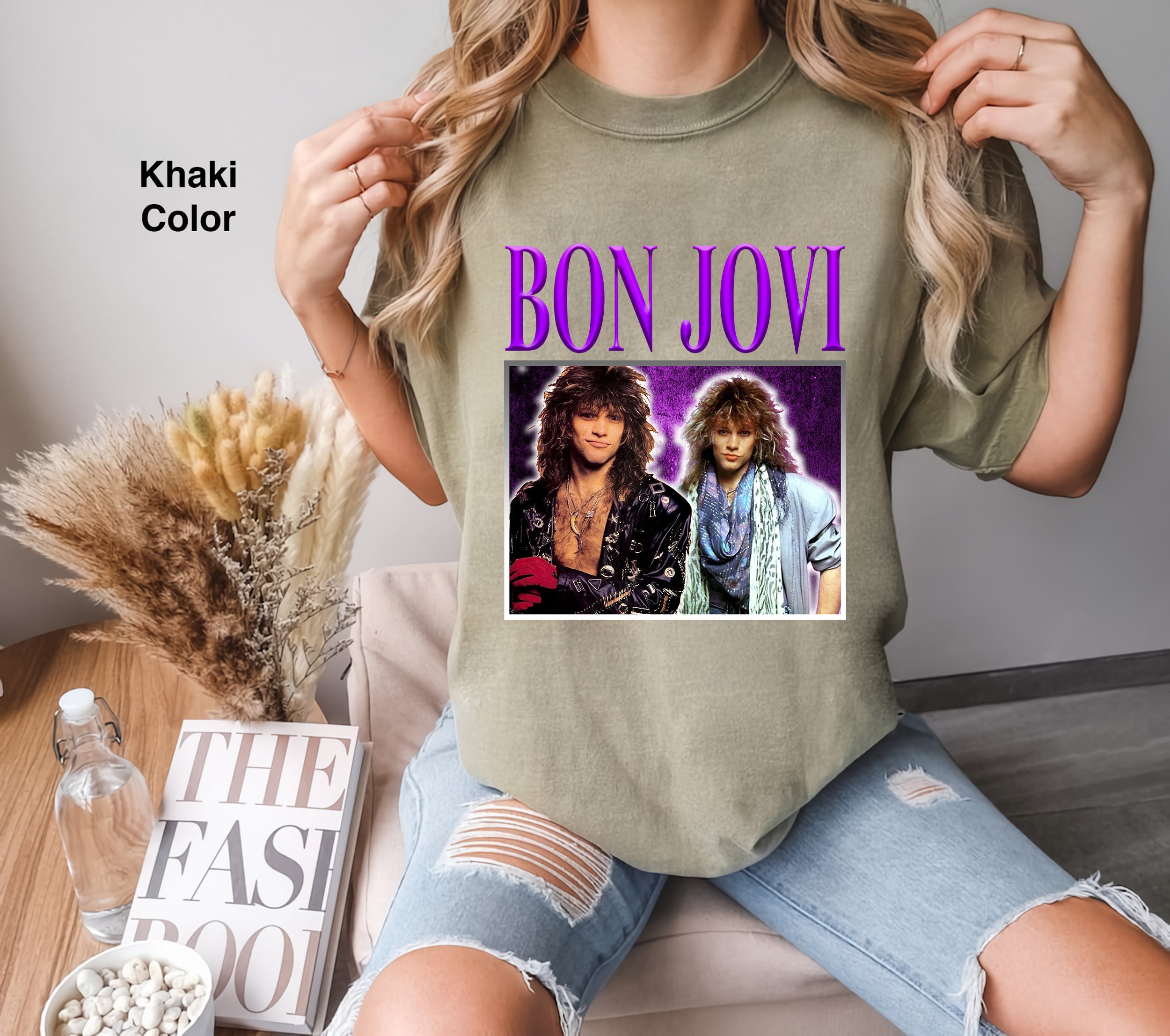 Bon Jovi Homage Comfort Colors T-shirt, Singer Jon Bon Jovi Shirt, Bon Jovi Band Shirt, Rock ...