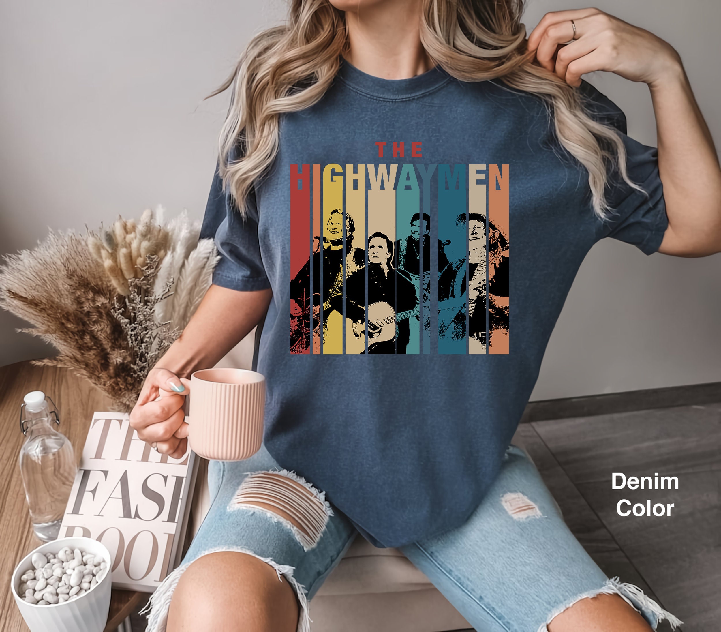 The Highwaymen Band Retro Vintage Comfort Colors T-shirt, the ...