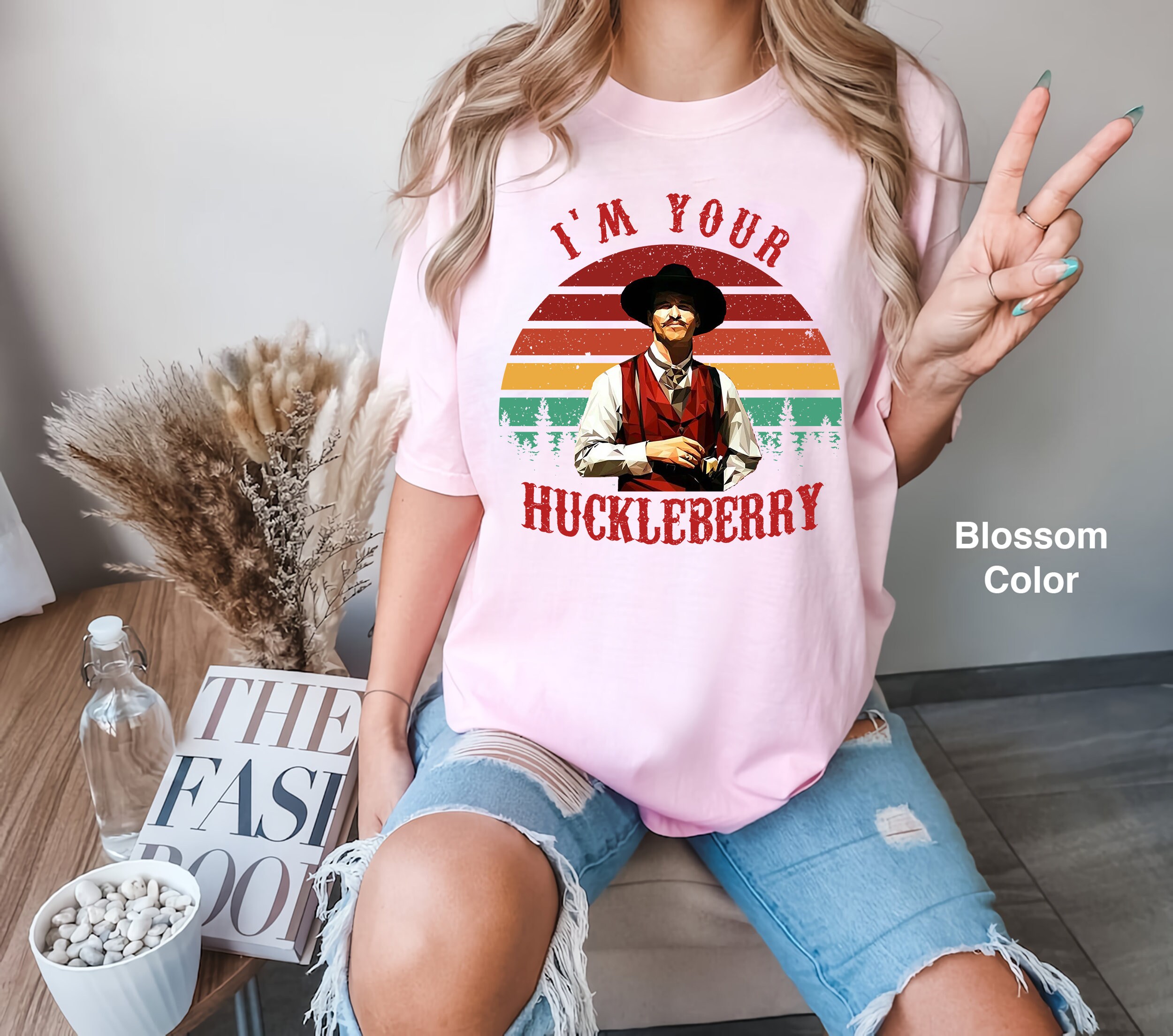 I'm Your Huckleberry Vintage Comfort Colors Shirt, Cool Doc Holliday ...