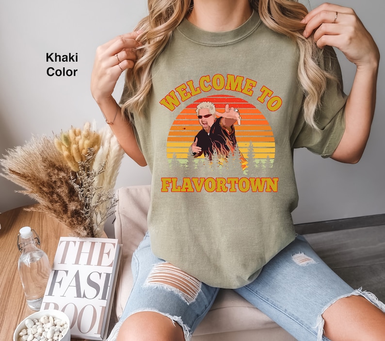 Welcome to Flavortown Vintage Comfort Colors T-shirt, New Guy Fieri Fans Flavortown Shirt, Guy ...