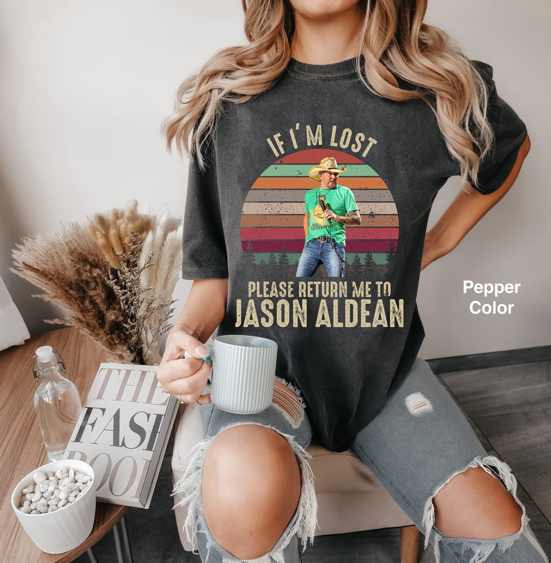 If I'm Lost Please Return Me to Jason Aldean Comfort Colors Shirt ...