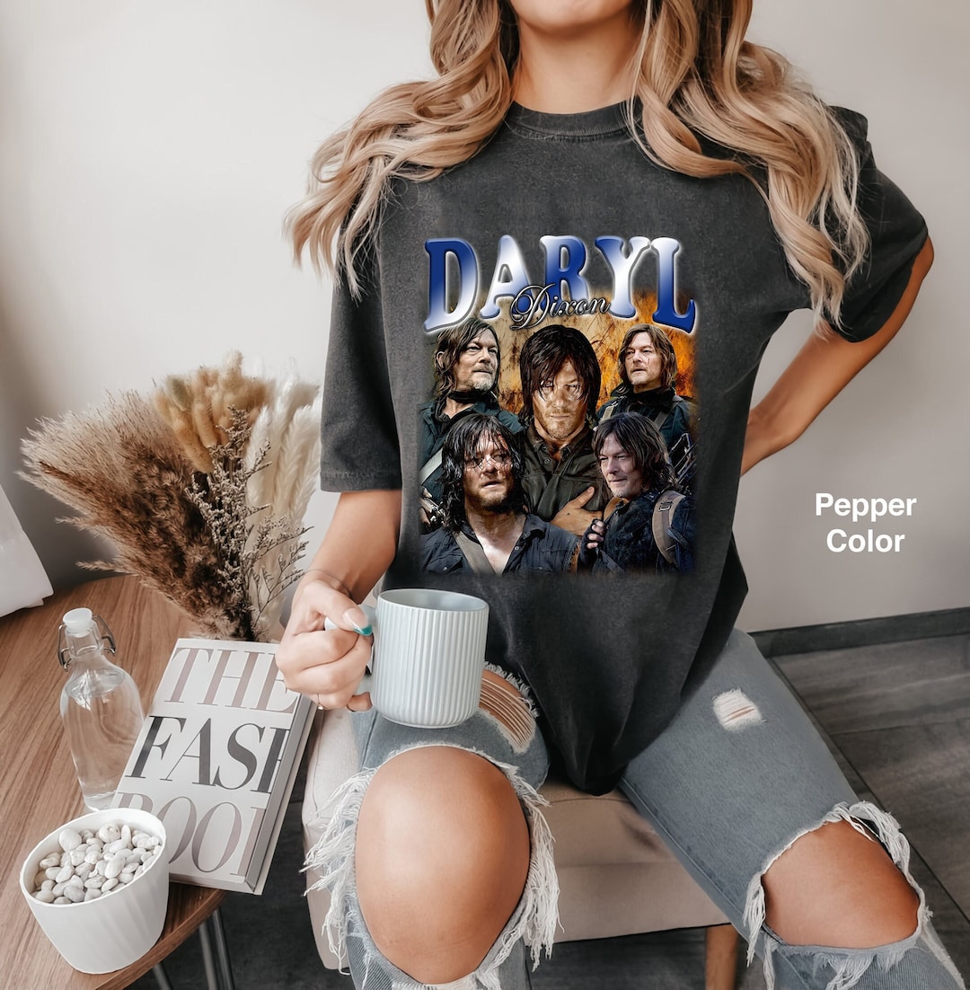 Retro Daryl Dixon Shirt daryl Dixon Comfort Colors - Etsy