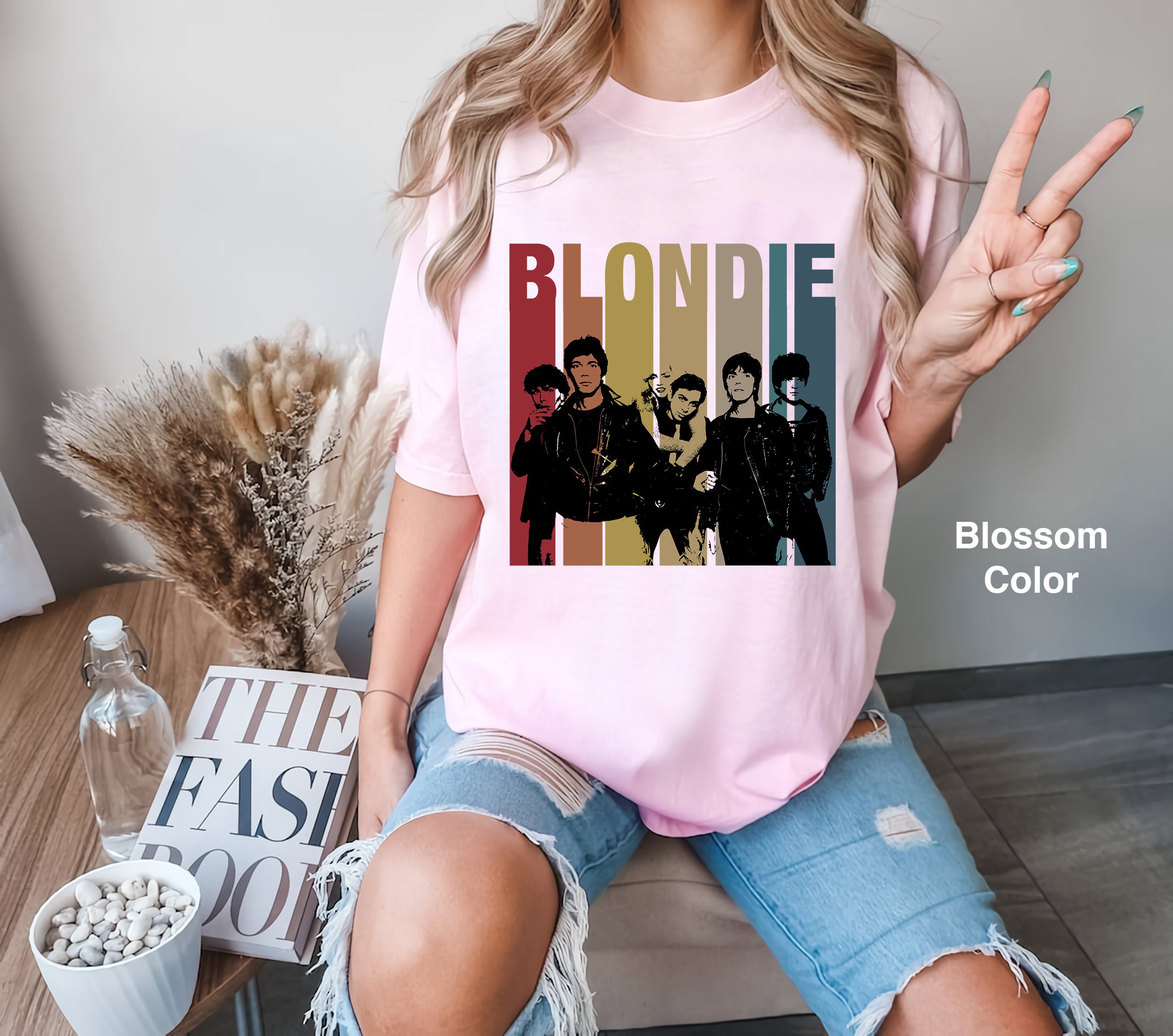 Blondie Band Retro Vintage Comfort Colors T-shirt, Funny Blondie Band ...